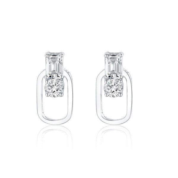 Lab Grown Diamond Hoop Earrings | IGI Certified | Luminary Gem